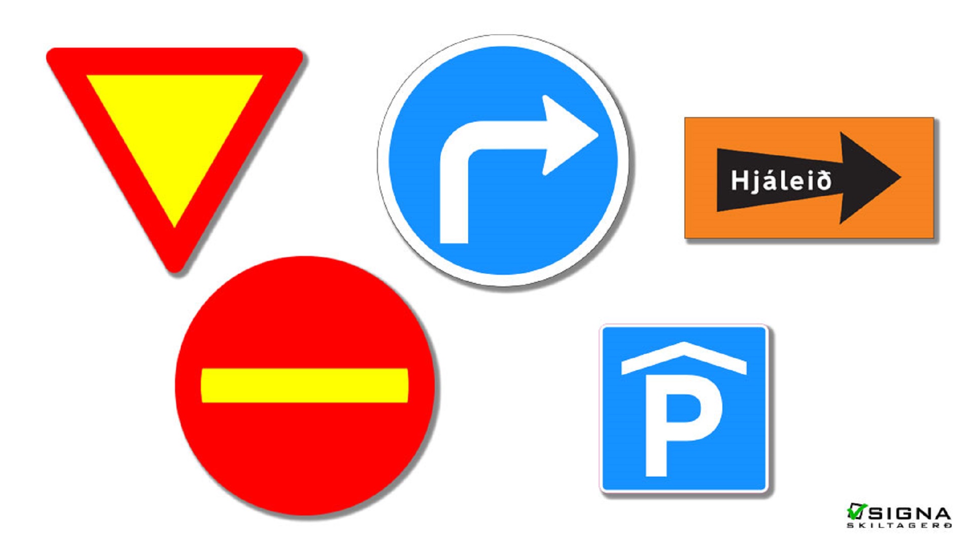 Umferðarskilti | Sérpöntuð merki | Bannmerki | Signa